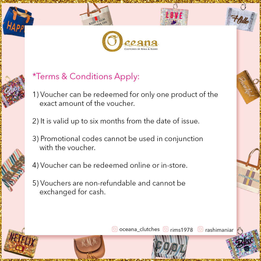 Oceana Gift Card | Gift Card Voucher – Oceana Clutches
